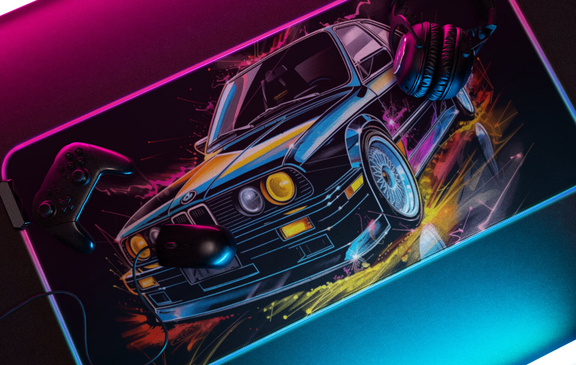 BMW E30 Gaming Mouse Keyboard Desktop Pad Mat - Etsy