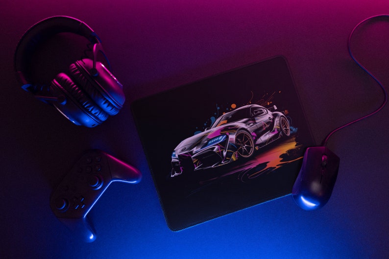 Toyota MK5 Supra Gaming Mouse Pad Desktop Mat - Etsy
