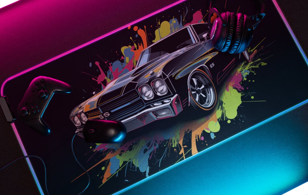 Chevy Chevelle SS LED Gaming Mouse Pad Mat Bright and Colorful - Etsy