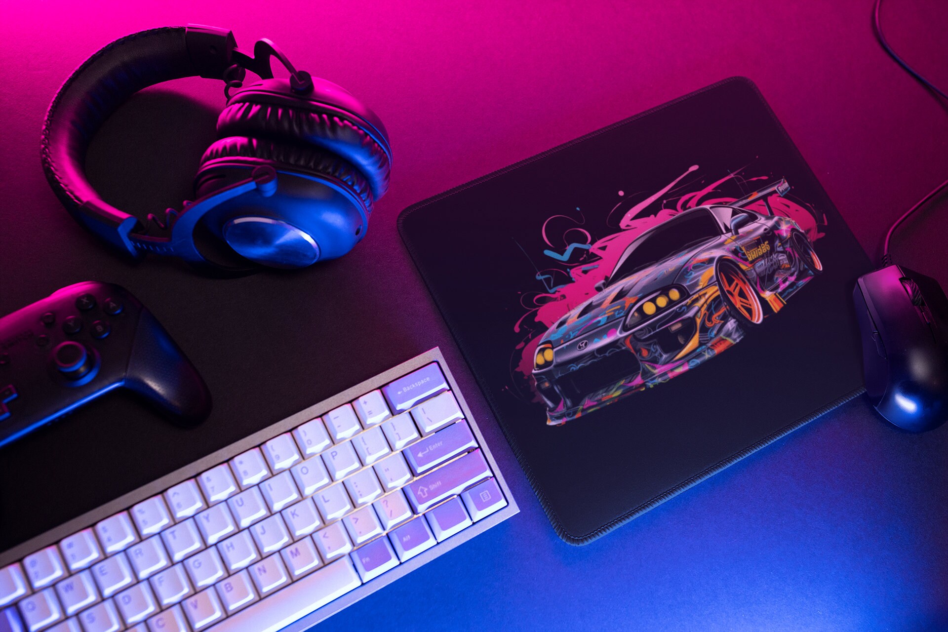Toyota Supra MK4 Gaming Mouse Keyboard Pad Mat - Etsy