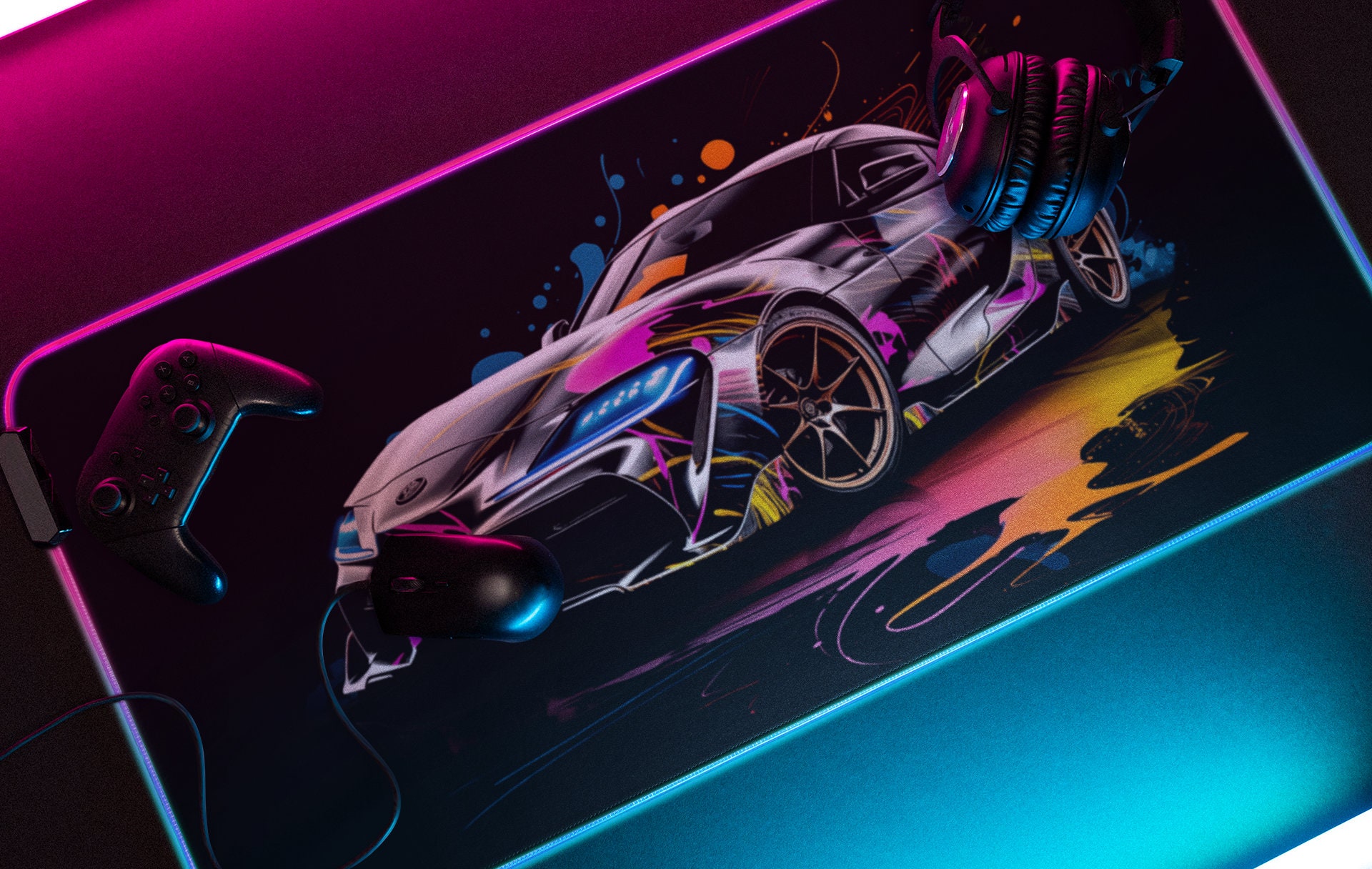 Toyota MK5 Supra Gaming Mouse Pad Desktop Mat - Etsy