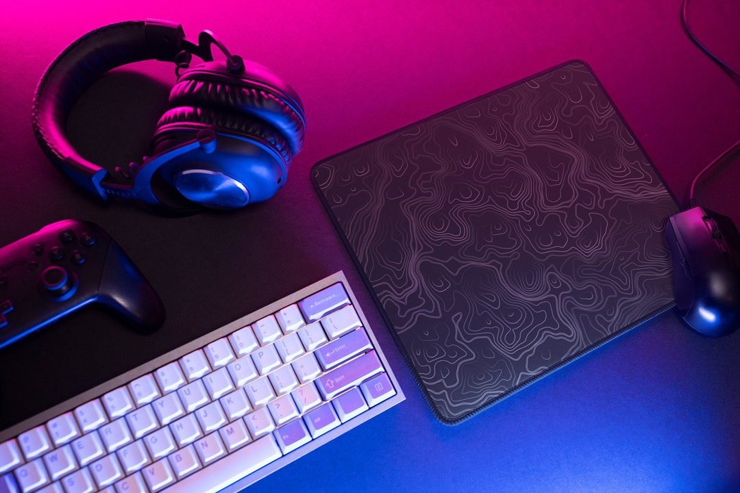 Topographic Map Mouse Pad, 3 Sizes, Gift for Him and Her, High Quality ...