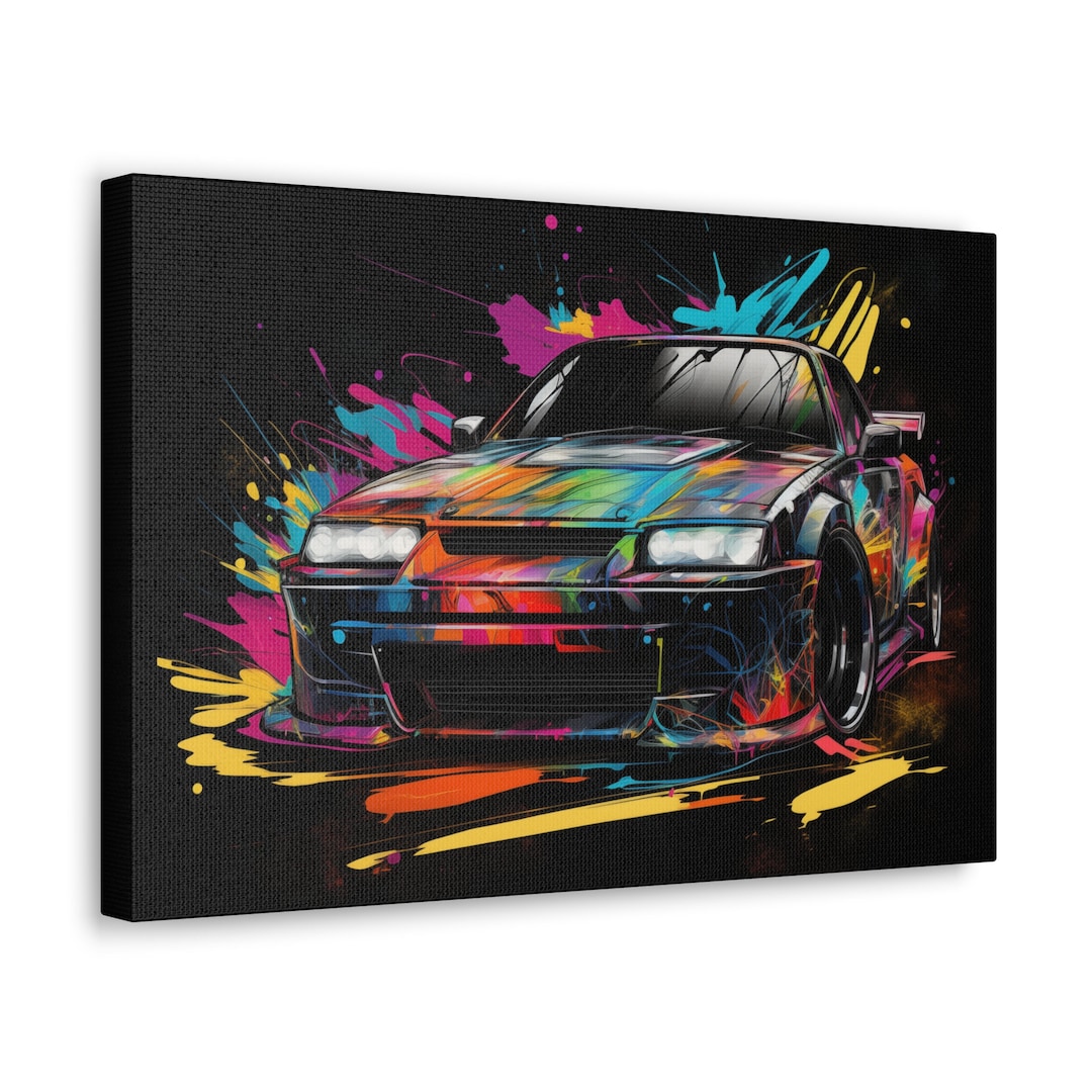 240sx Nissan Canvas Wrap, JDM Car Lover Wall Art, Garage Decor ...
