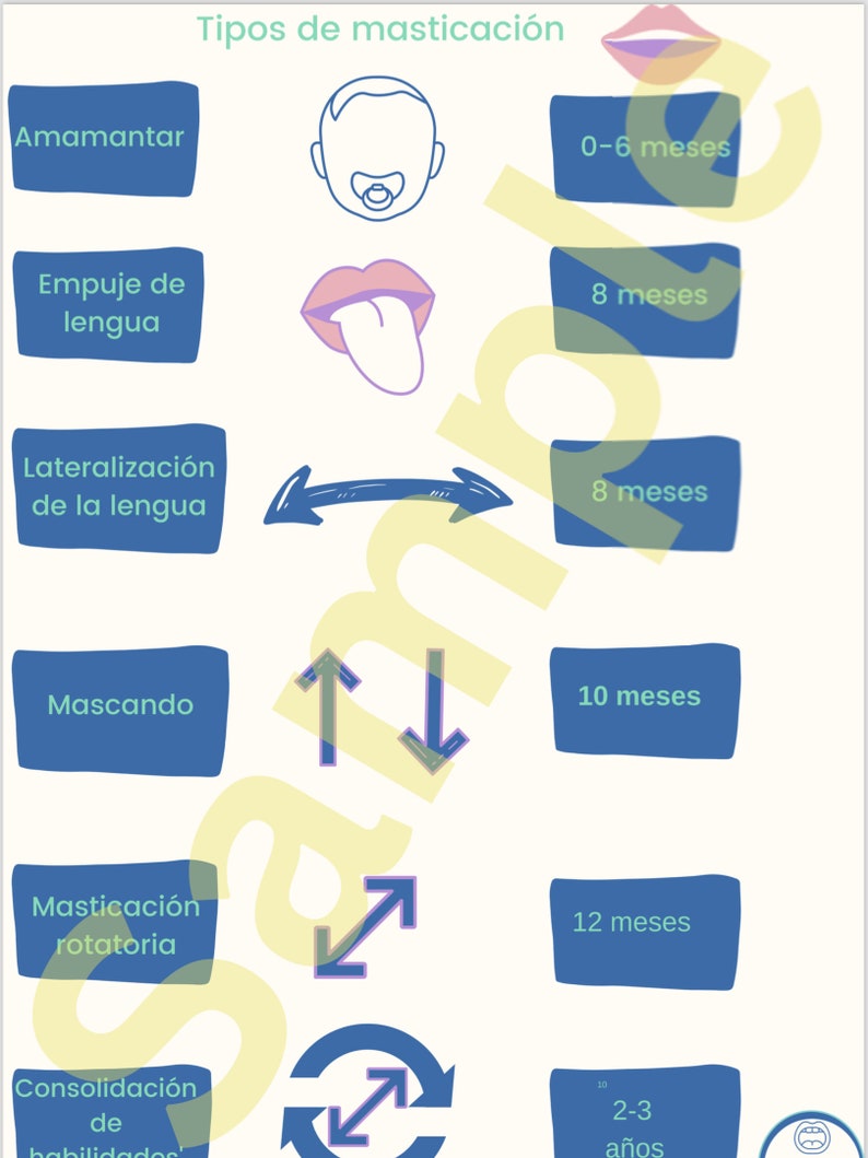 Speech Therapy/feeding Therapy Types of Chewing Handouts - Etsy