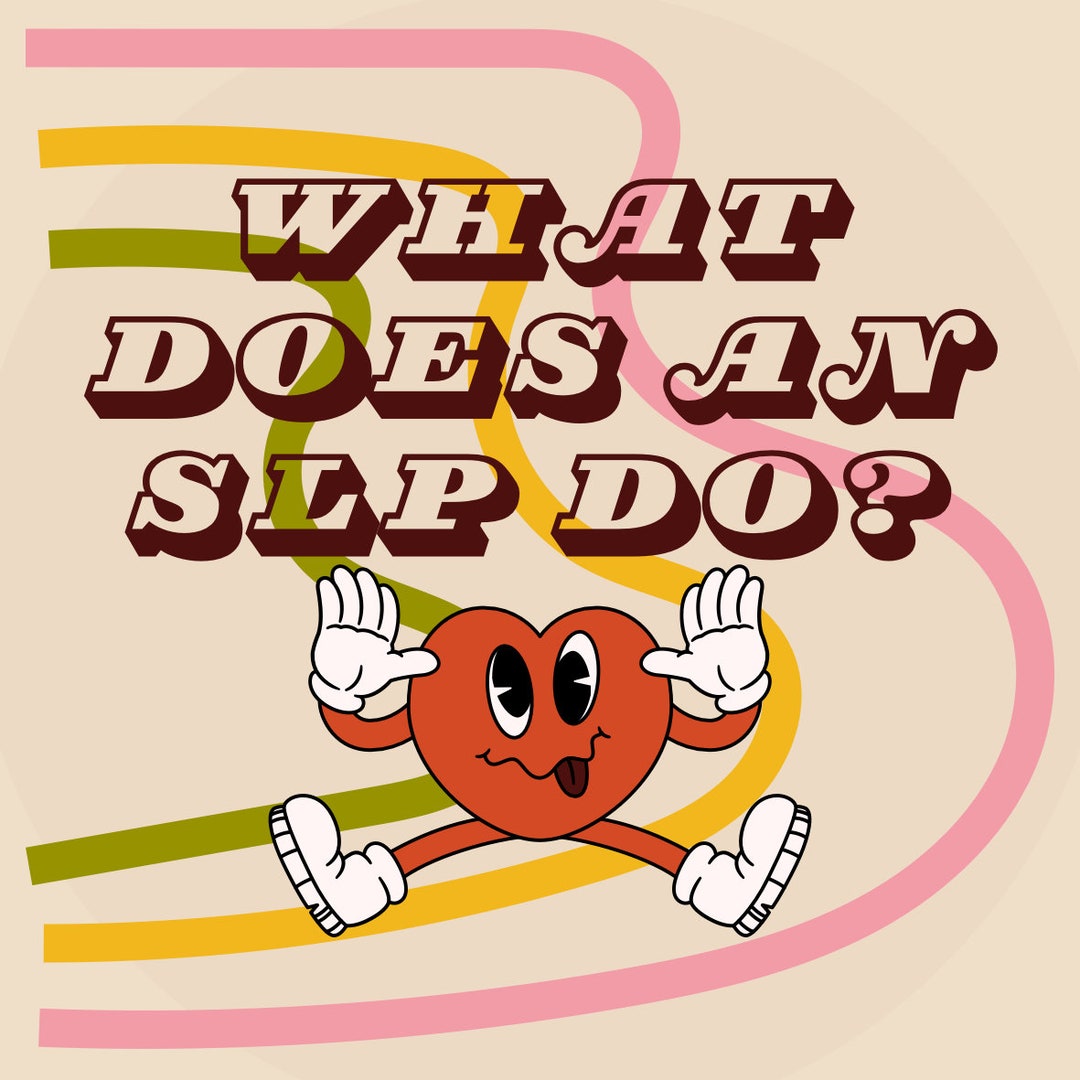 Speech Therapy; What Does an SLP Do? - SLP Sticker - Etsy