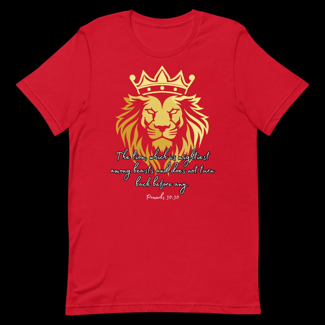 Eagle Emblem Gold Lion Proverbs 30 30 Unisex T-shirt - Etsy