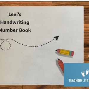 Personalized Handwriting Numbers 0-20 Book - Etsy