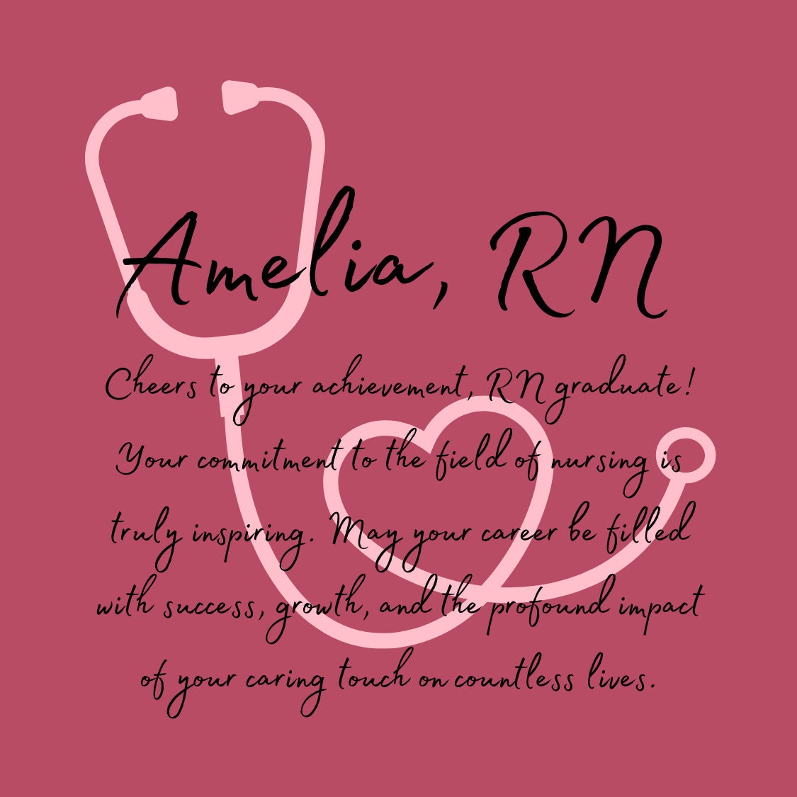 Cheers to a New RN - Personalized Pendant Bracelet Gift Set" Registered ...
