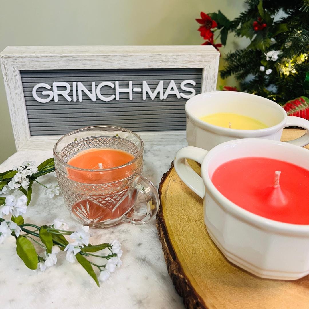 Handmade Holiday Candles: Grinch-mas - Etsy