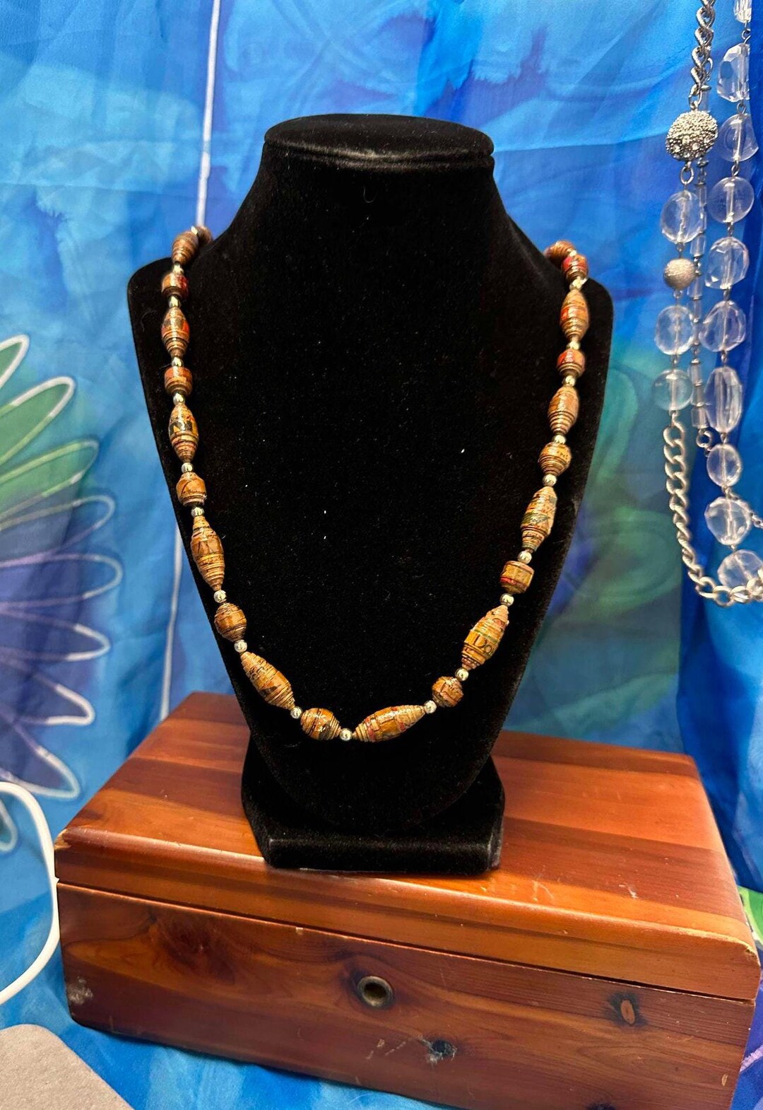 29 Inch Necklace Rolled Paper Beads, Made in Uganda, beads for Life ...