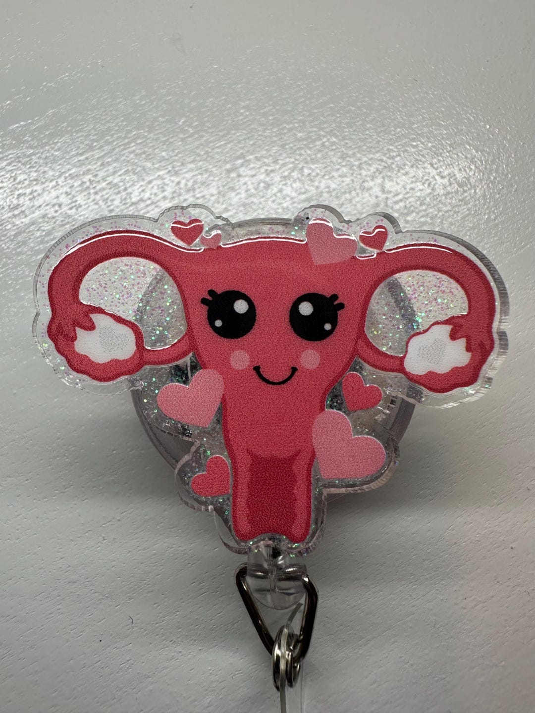 Valentine’s Day Uterus L&D Obstetrics NICU Nurse Resin Badge Reel - Etsy