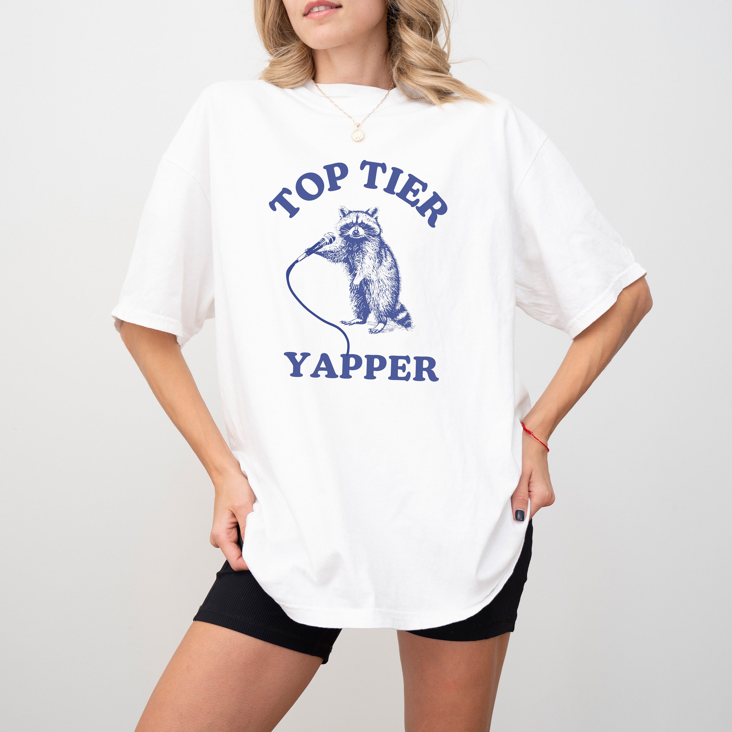 Top Tier Yapper, Meme T Shirt, Retro Cartoon T Shirt, Oversized, Silly Shirts, Tshirt, Unisex ...
