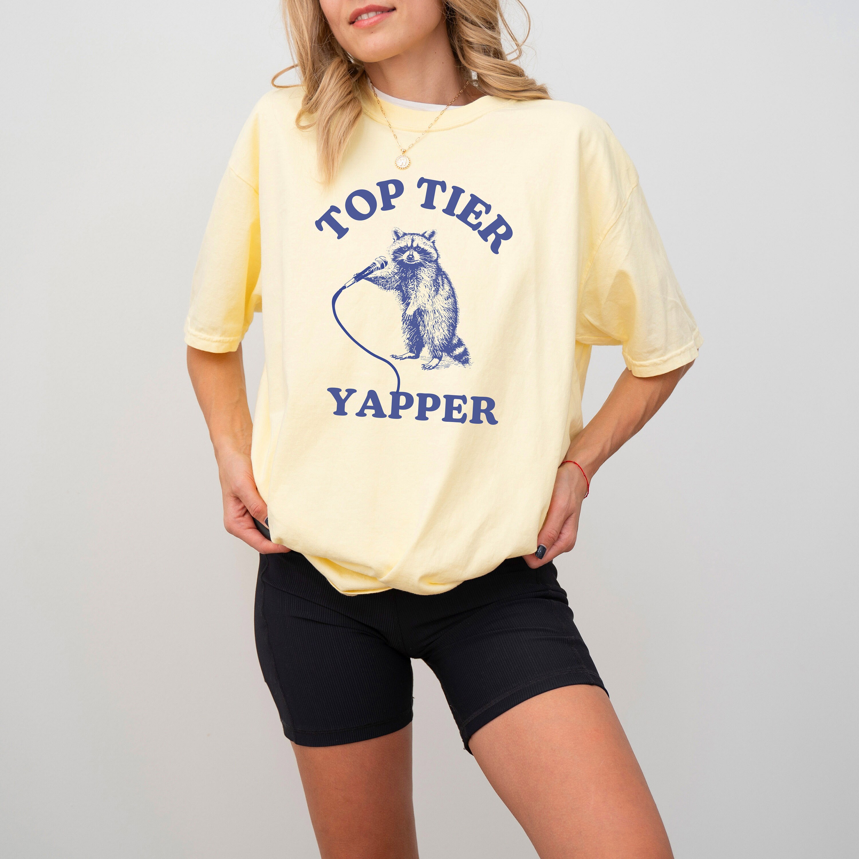 Top Tier Yapper, Meme T Shirt, Retro Cartoon T Shirt, Oversized, Silly Shirts, Tshirt, Unisex ...