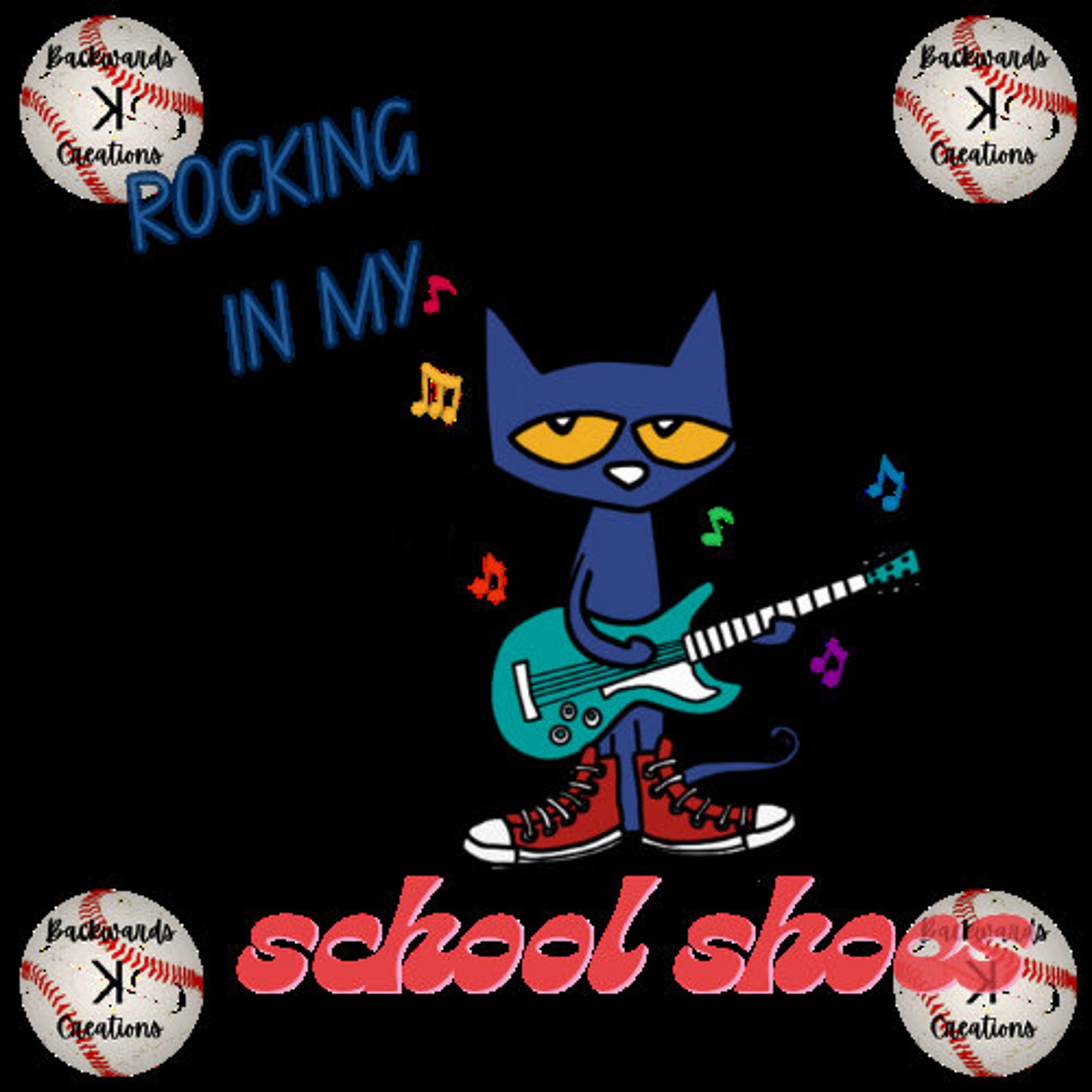 Rockin Pete the Cat School Shoes - Etsy