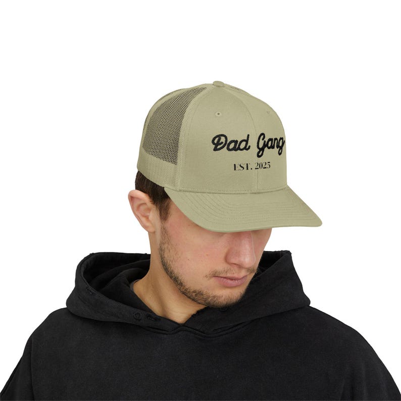 Dad Gang Snapback Trucker Cap - New Dad Hat, Father's Day Gift, Dad ...