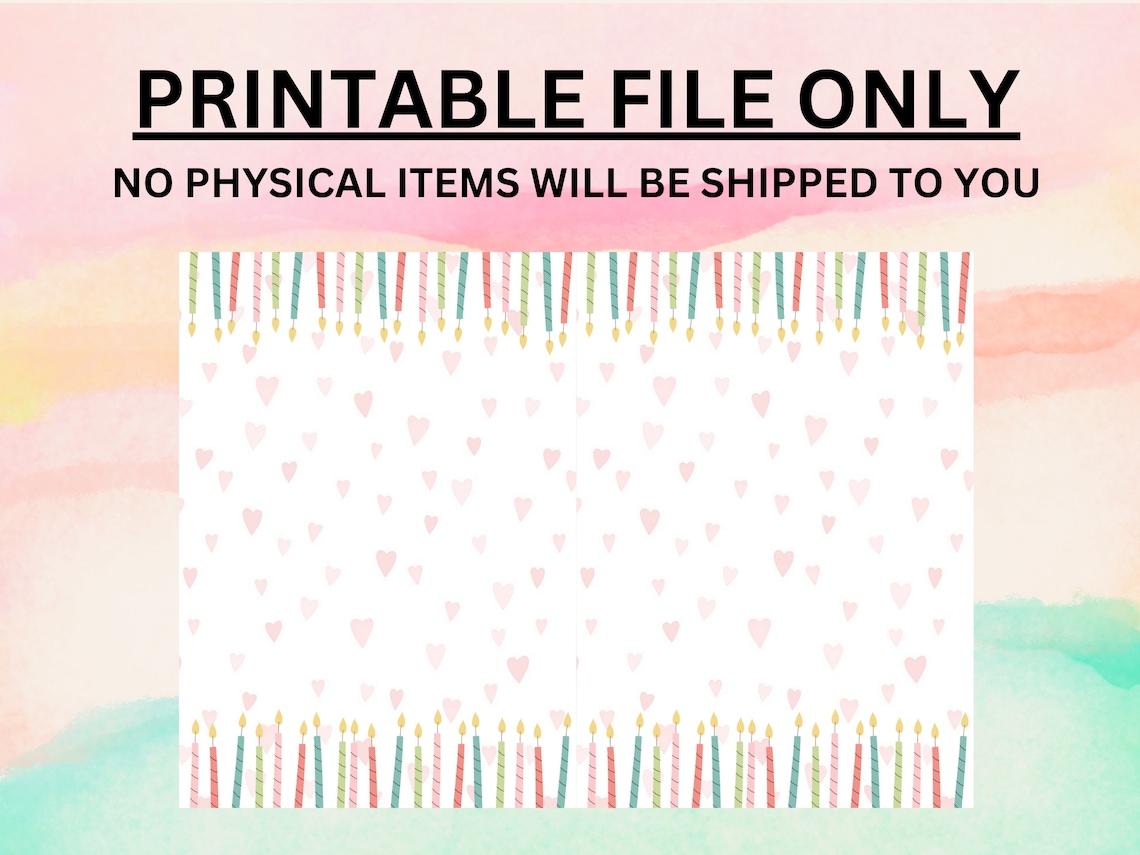 Printable Birthday Card| Happy Birthday Card Printable| Digital ...