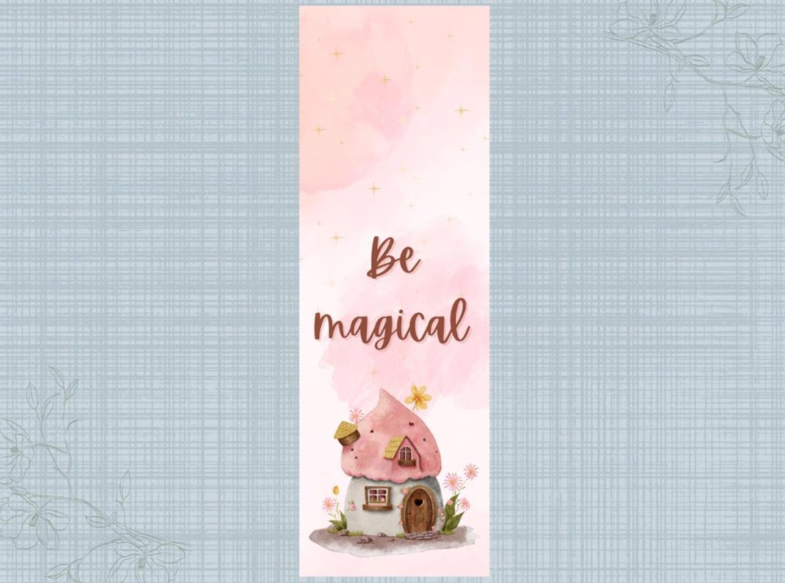 Magical Floral Bookmarks: Fantasy Book Lover Gift (printable PDF) - Etsy