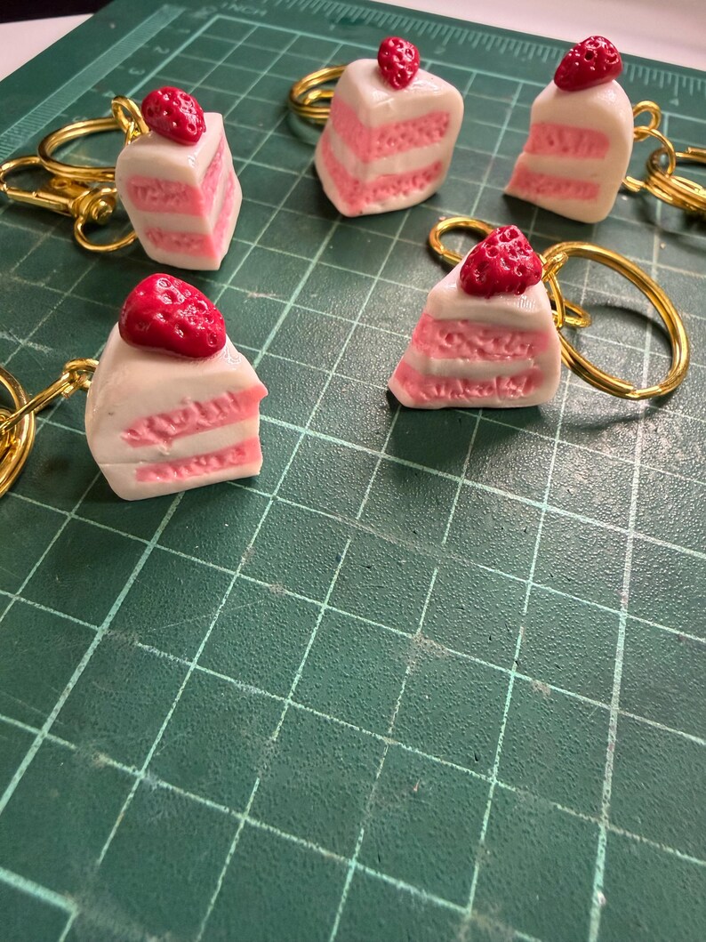 Handmade Polymer Clay Food Keychain Charm | Miniature Keychain - Etsy