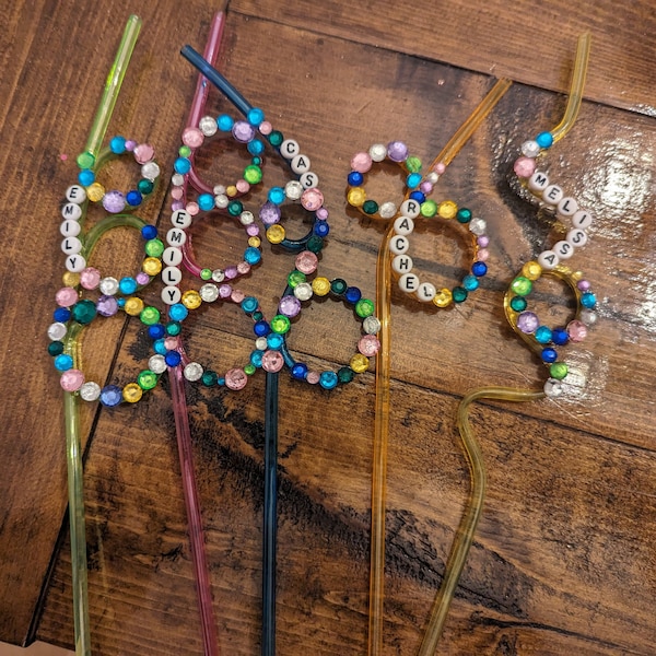 Custom Name Straw - Etsy