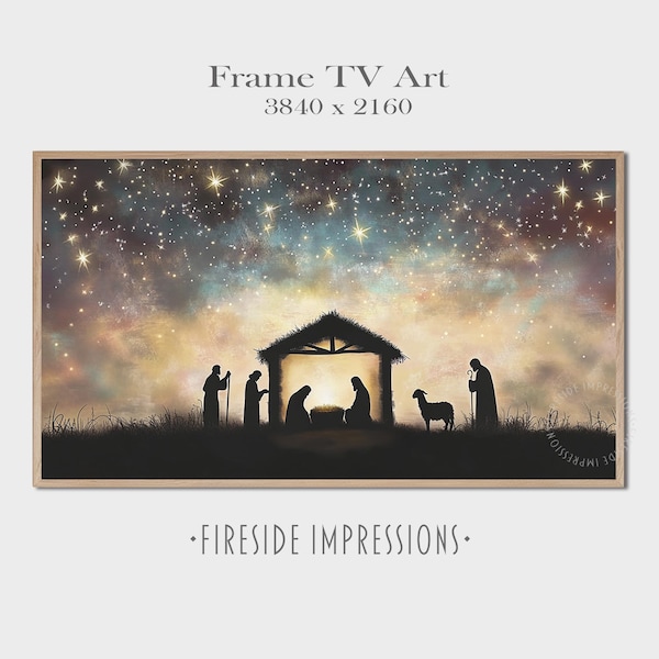 Frame Tv Baby Jesus - Etsy UK