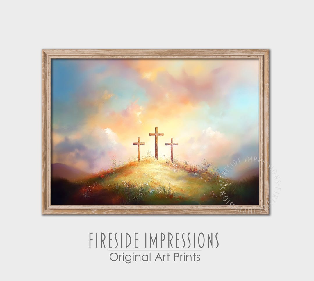 He is Risen Painting Digital Frame TV Art | Easter | Serene Biblical ...