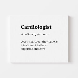Cardiologist Wall Art Canvas, Cardiologist Definition Wall Art ...
