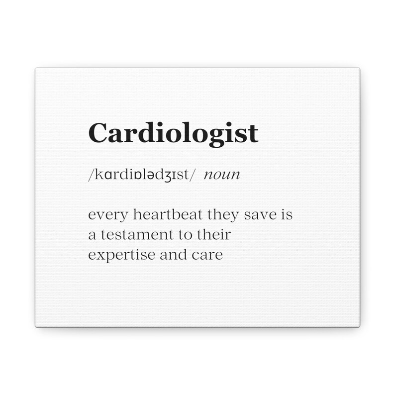 Cardiologist Wall Art Canvas, Cardiologist Definition Wall Art ...