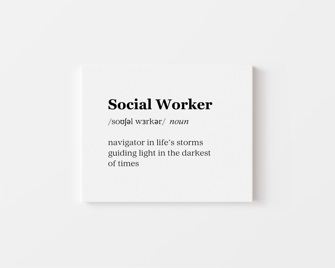 Social Worker Wall Art Canvas, Social Worker Wall Art, Social Worker ...