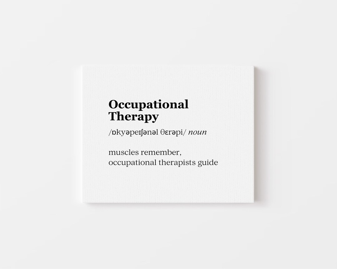 Occupational Therapy Wall Art Canvas, Occupational Therapy Wall Art ...