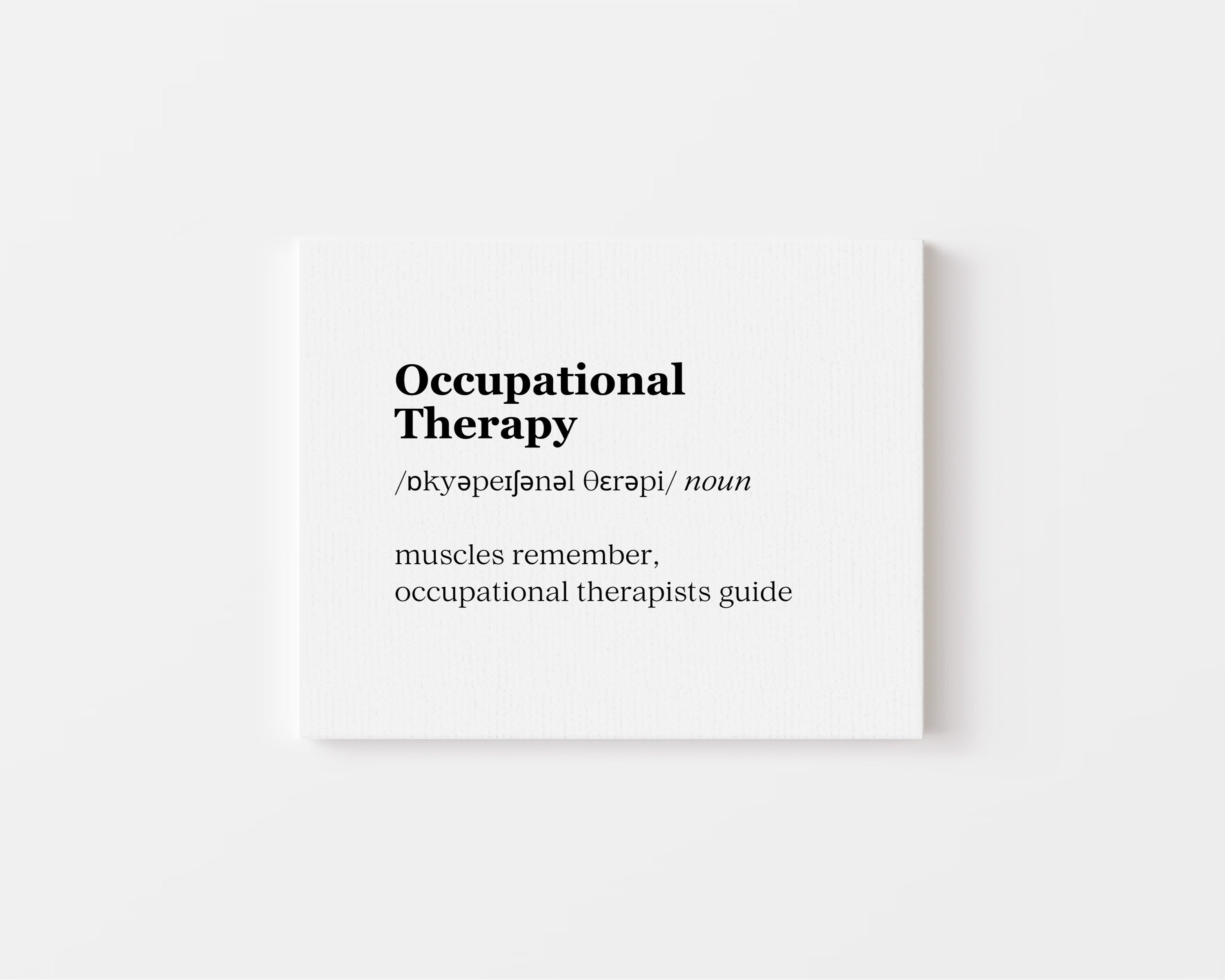 Occupational Therapy Wall Art Canvas, Occupational Therapy Wall Art ...