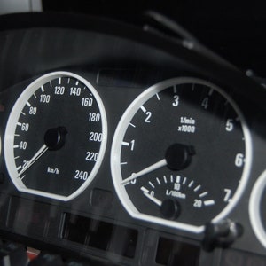 BMW E46 Gauge Rings Only STL to Print - Etsy