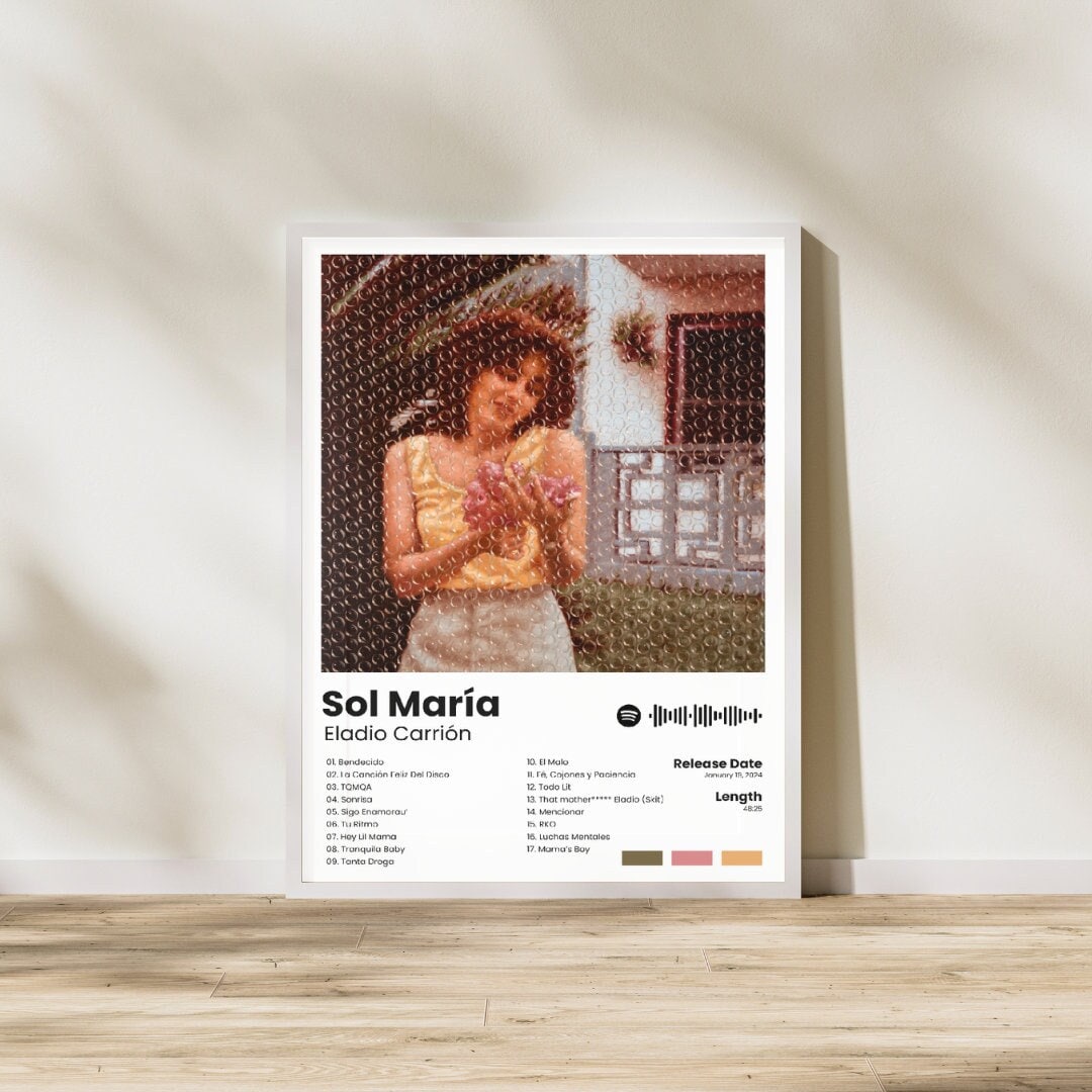 Eladio Carrión Poster / Sol María / Eladio Carrión Playlist / Sol María Album / Album Cover ...