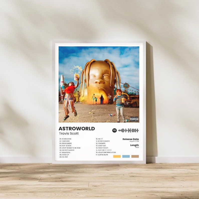 Travis Scott Poster / ASTROWORLD / Travis Scott Playlist / ASTROWORLD ...