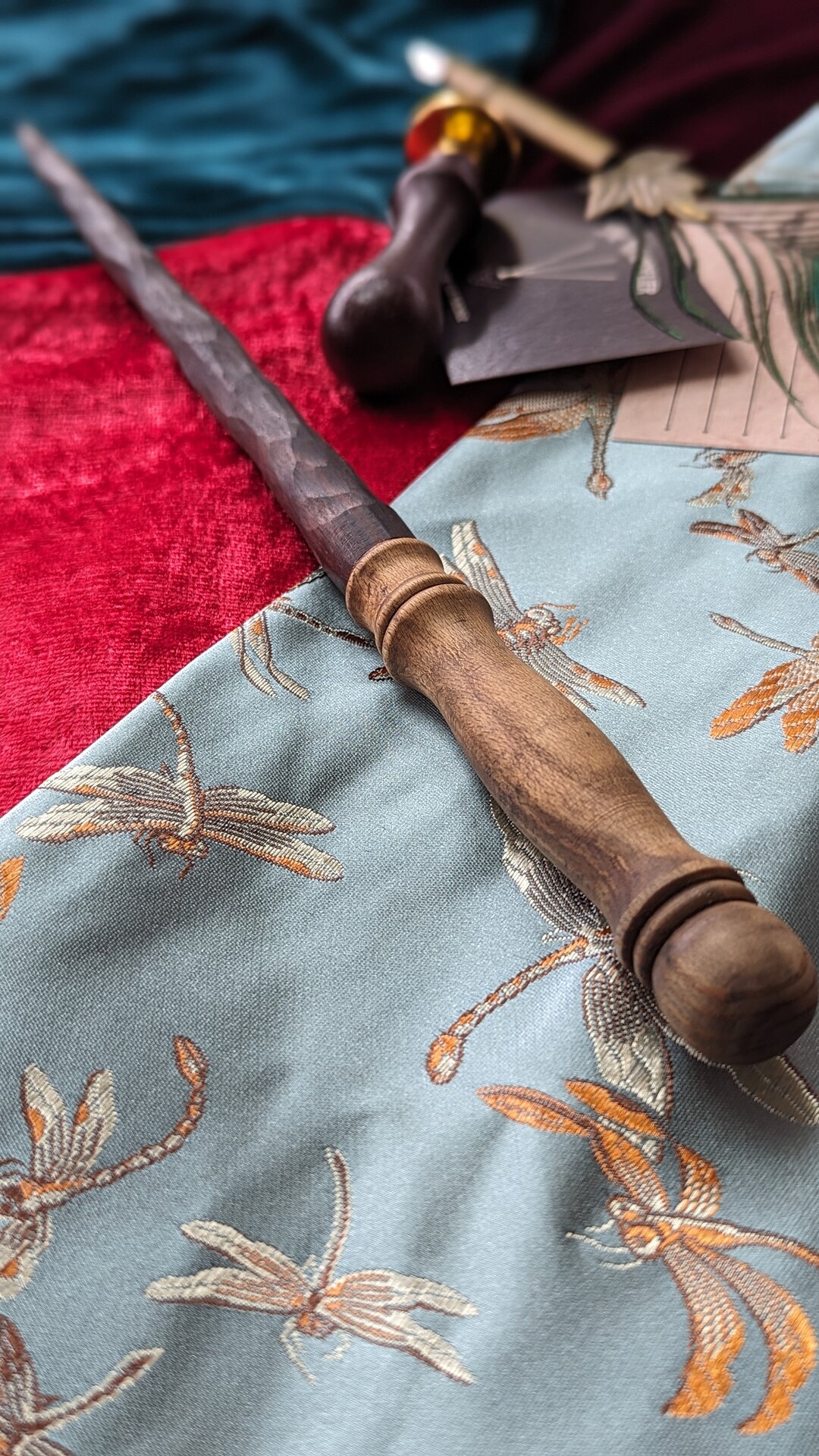 Nyla Hand Made Rosewood and Vintage Oak Wand - Etsy