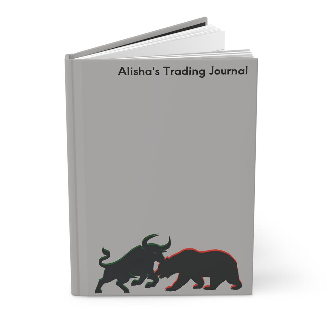 Custom Trading Notebook | Hard Cover Personalized | Lined Investor ...