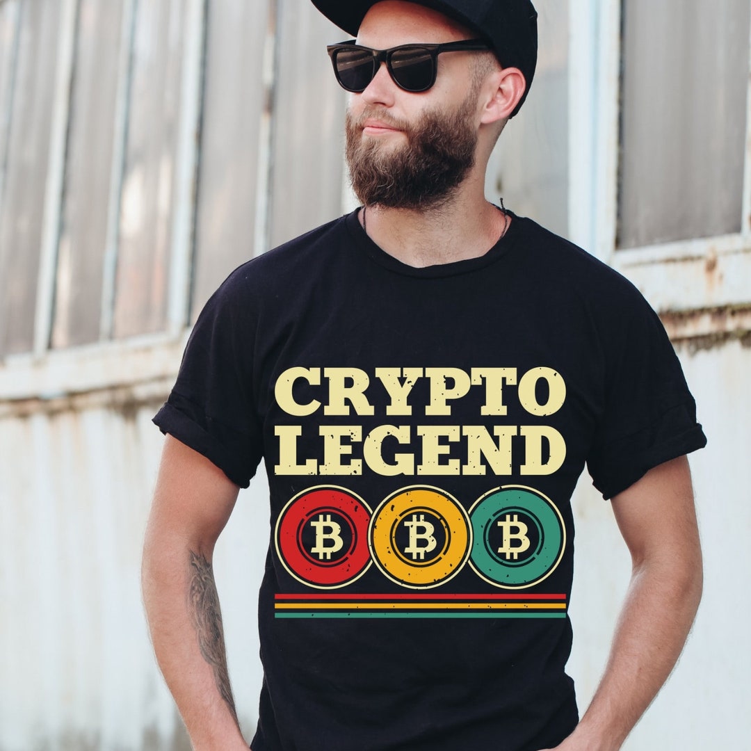 Crypto Legend Short Sleeve Tshirt | Crypto Coin Investor Apparel ...