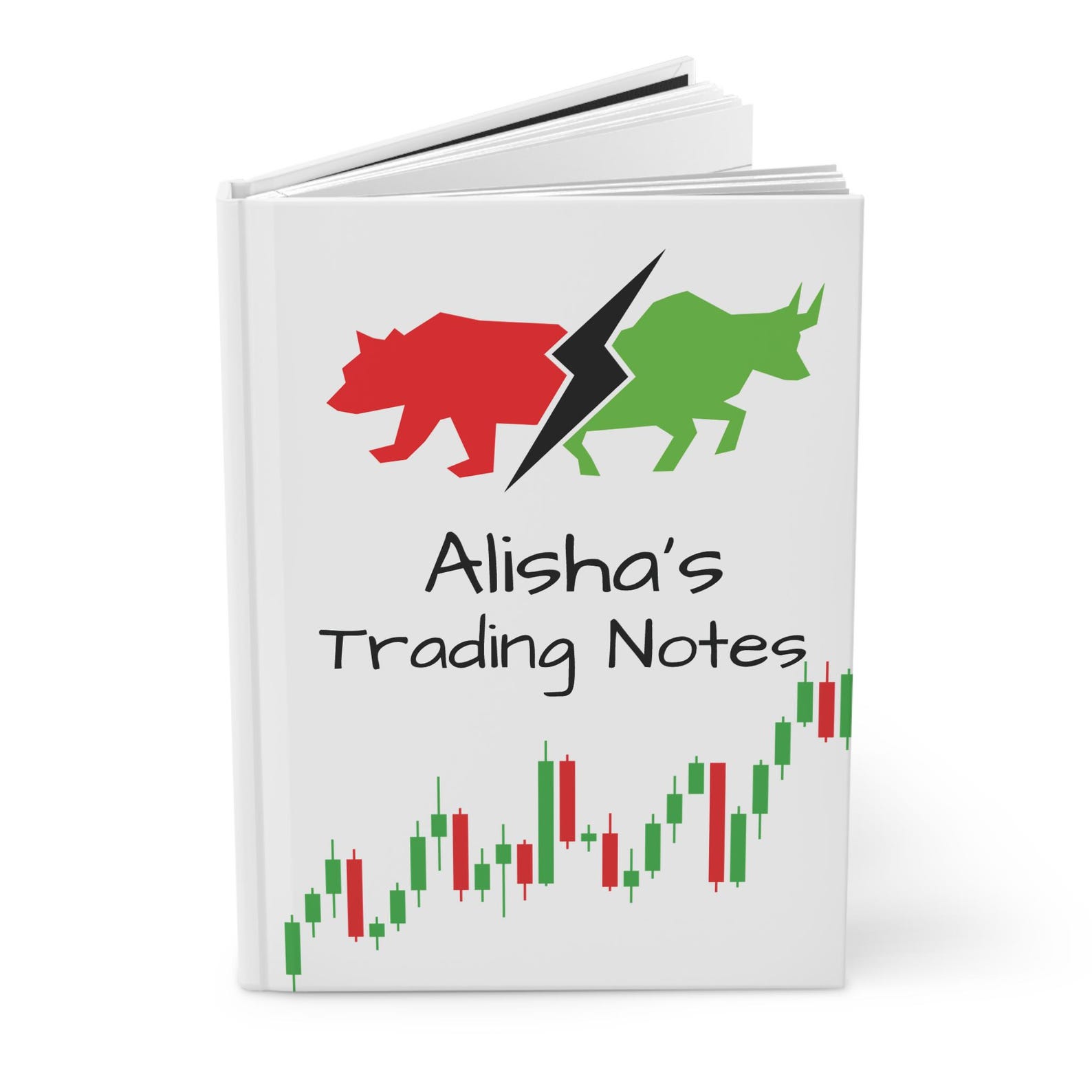 Personalized Trading Notebook | Hard Cover Custom Book | Lined Investor ...