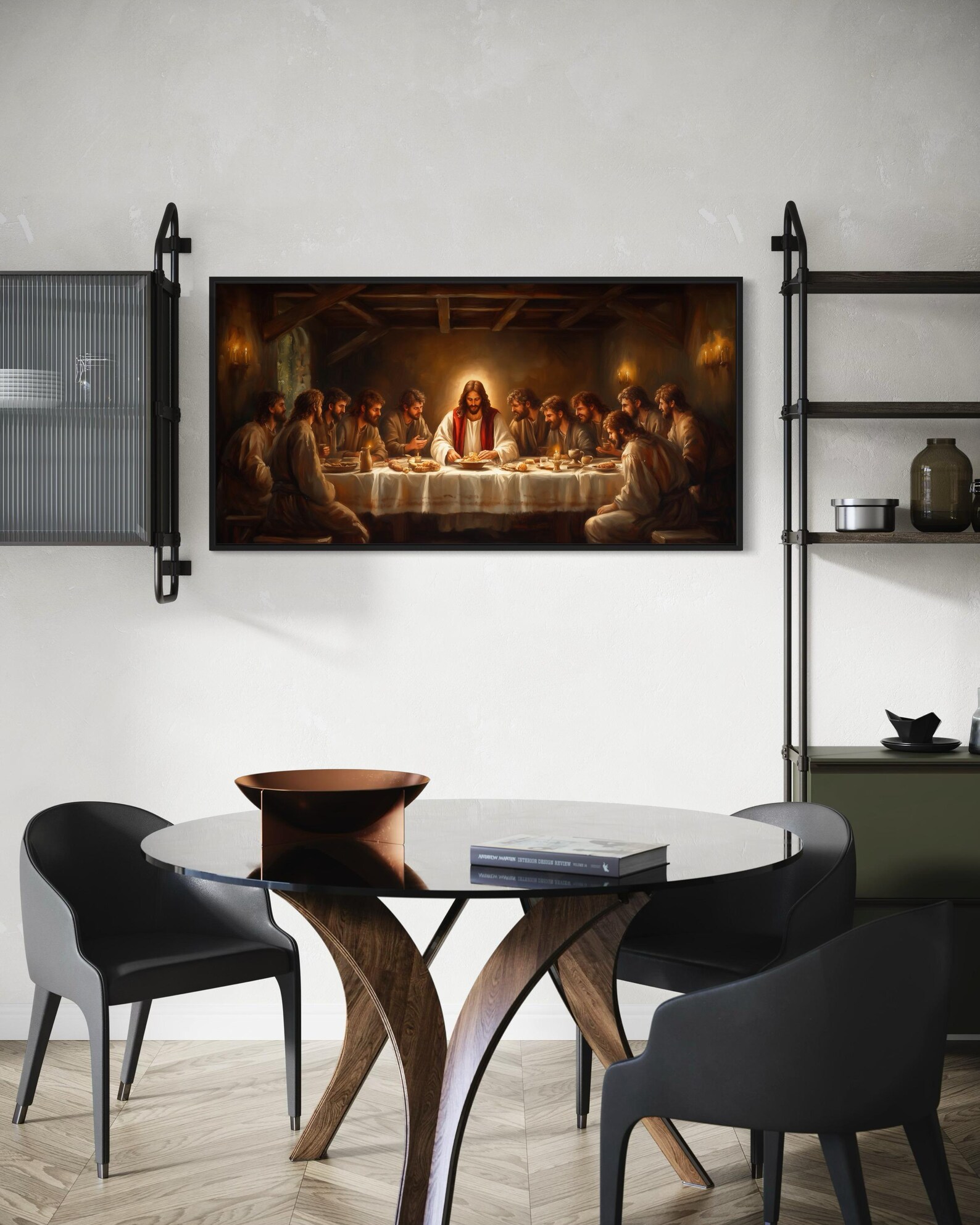 Jesus and Disciples the Last Supper Oil Painting Biblical Wall Art ...