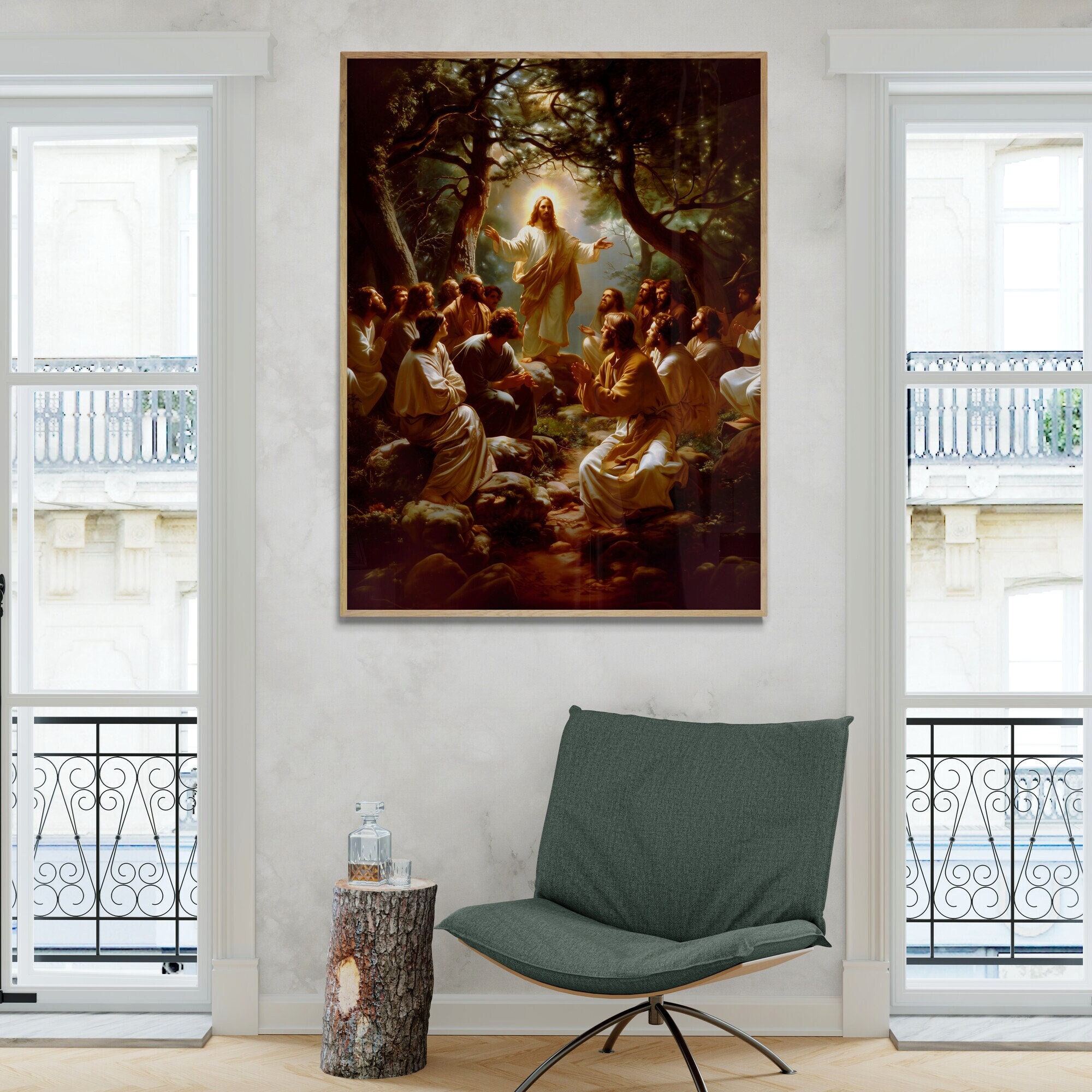 Jesus Christ and His Disciples A Spiritual Divine Gathering in the ...
