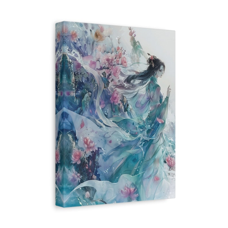 Lotus Flower Princess Goddess Beauty in Ancient Traditional Chinese ...