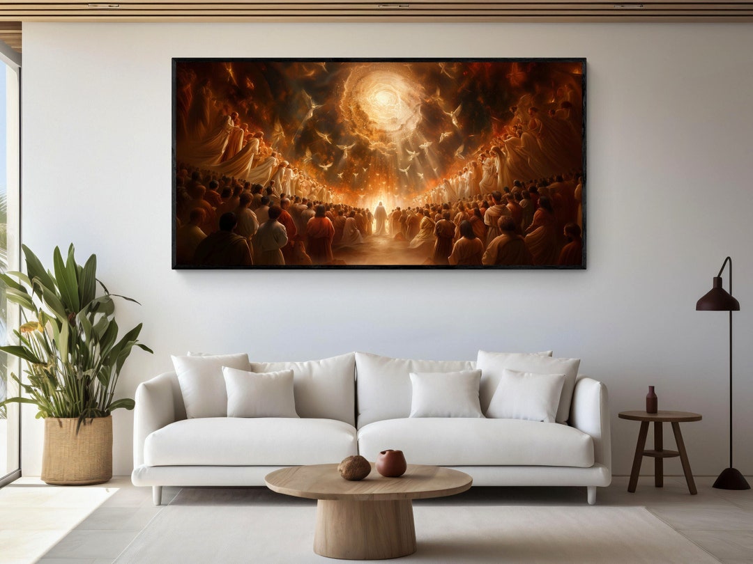 Jesus With Angels and Disciples Witnessing the Godly Heaven Portal ...