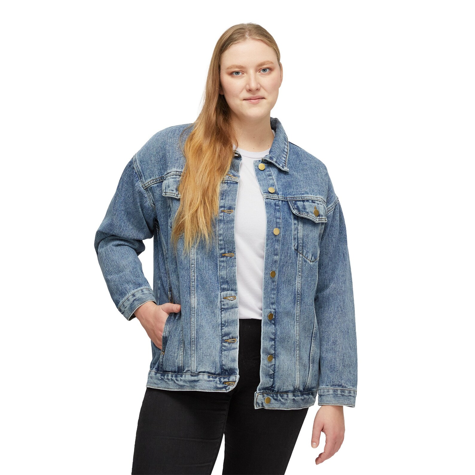 Spooky Season Women's Denim Jacket sizes S-2XL HALLOWEEN Design With ...