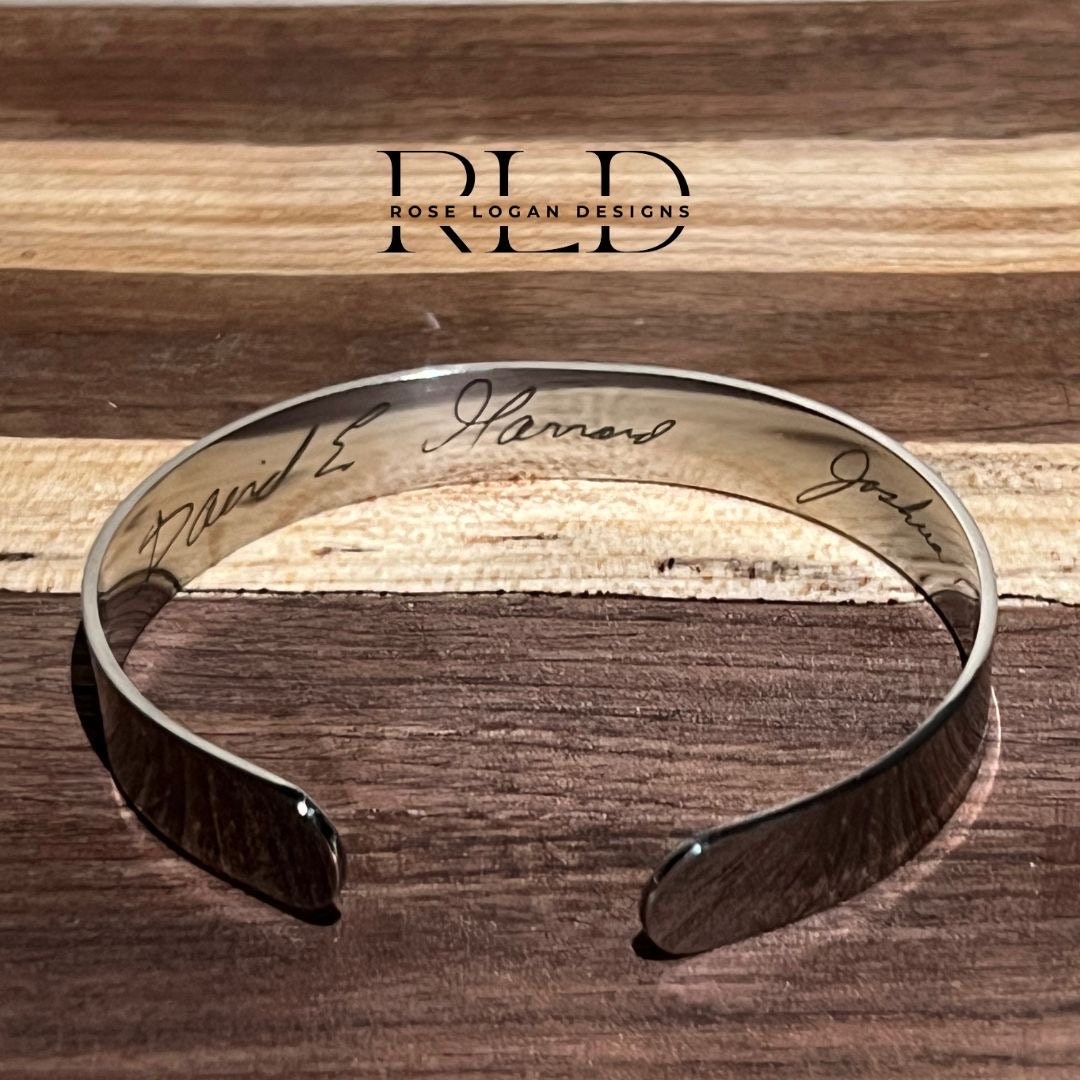 Signature Bracelet, Handwriting Bracelet, Personalized Gift, Actual ...