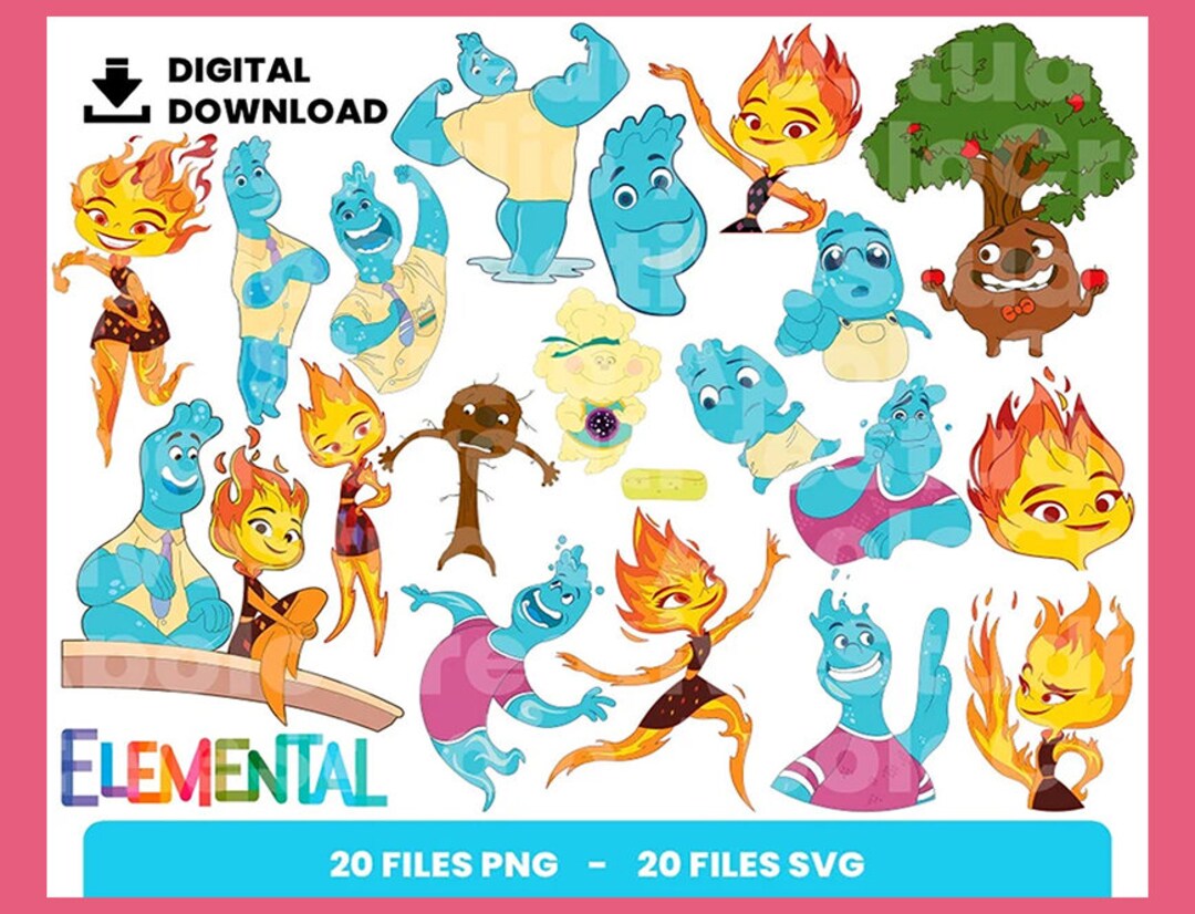 20 Elemental SVG, Elemental Digital, Elemental Printable, Elemental PNG ...