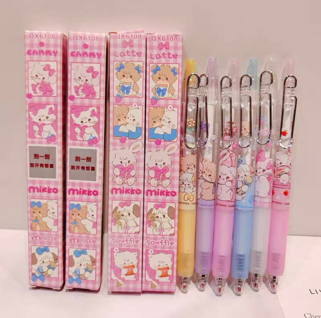 Cammy & Mikko Blind Box Pens Kitty Bunny Teddy Puppy Character Pens ...