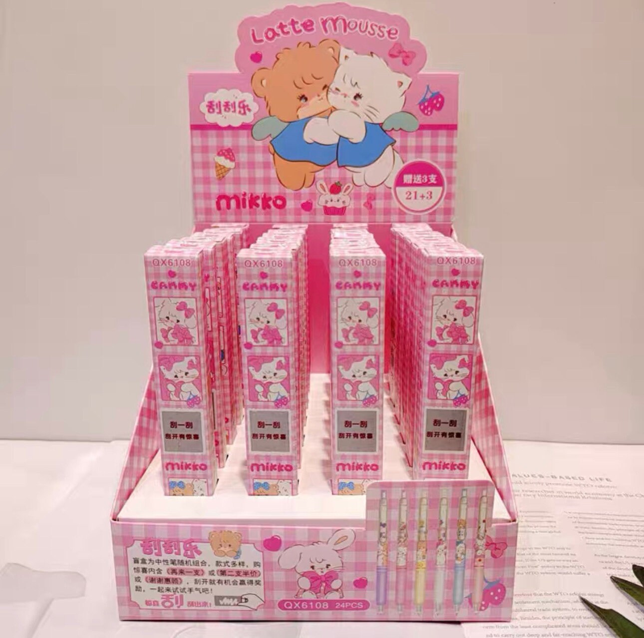 Cammy & Mikko Blind Box Pens Kitty Bunny Teddy Puppy Character Pens ...