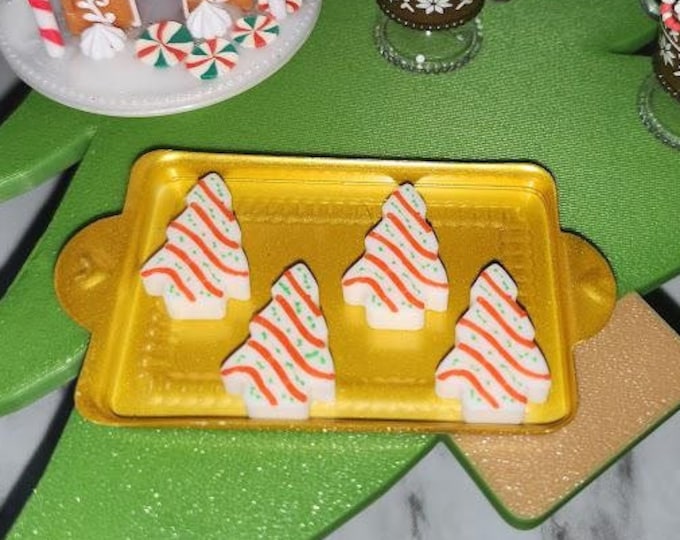 1:6 Scale Christmas Tree Snack Cakes - Etsy