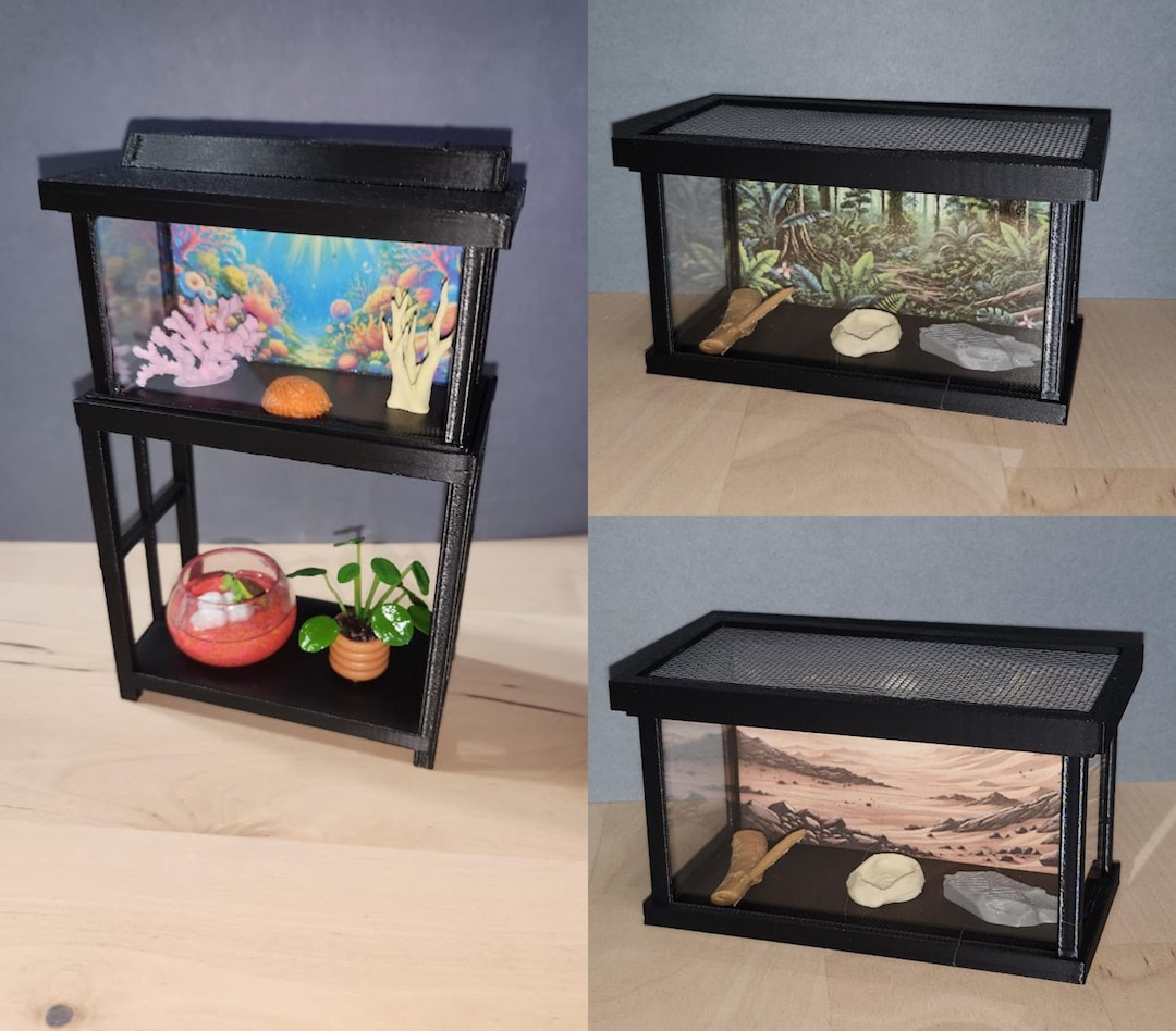 Custom Miniature/miniverse Aquarium or Critter Tank Set - Etsy