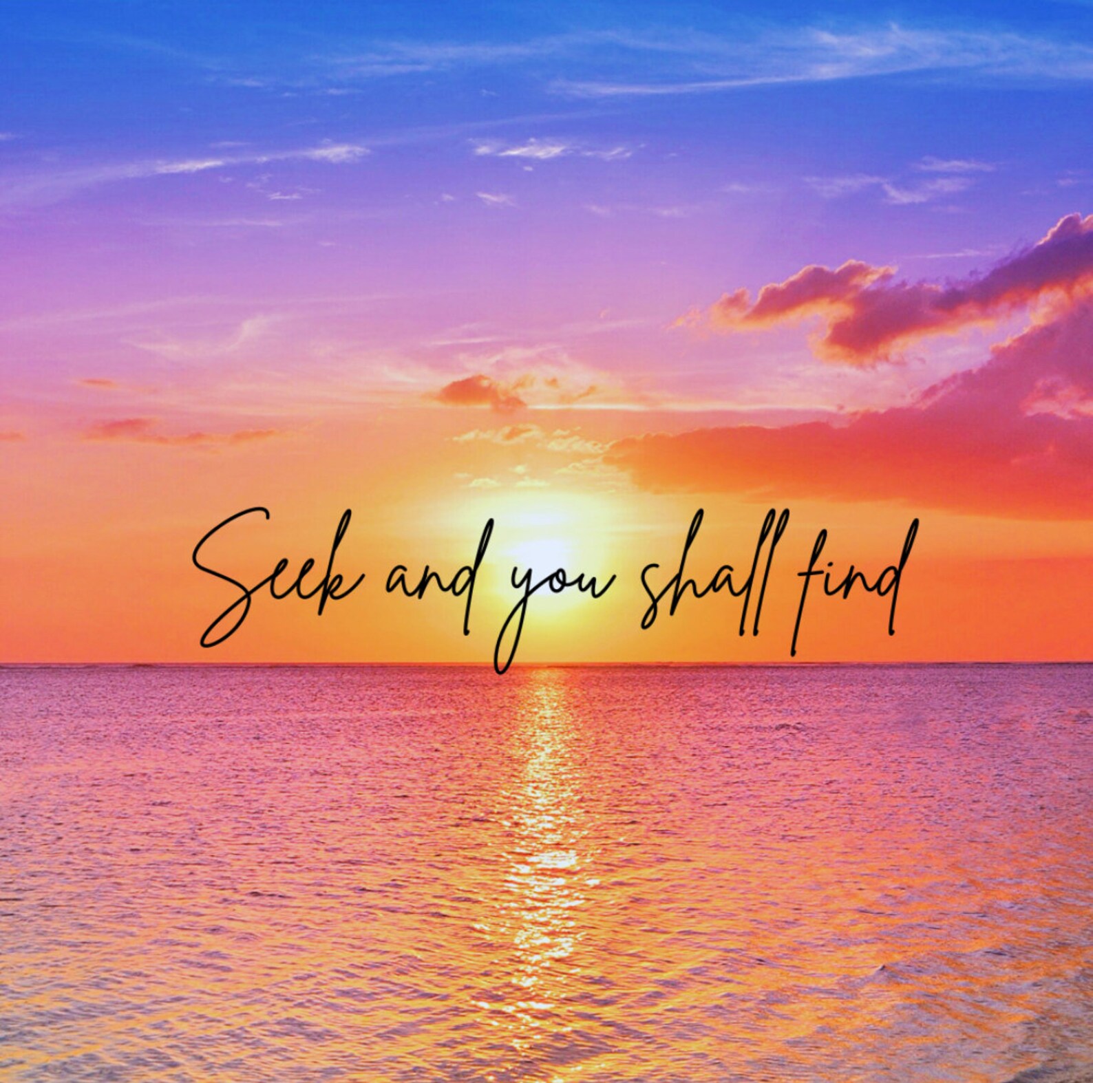 Seek, and You Shall Find Motivational Bible Quote, Downloadable ...