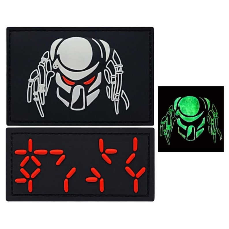 Predator Autodestruction Display Alien Arnold Glow Dark PVC Rubber ...